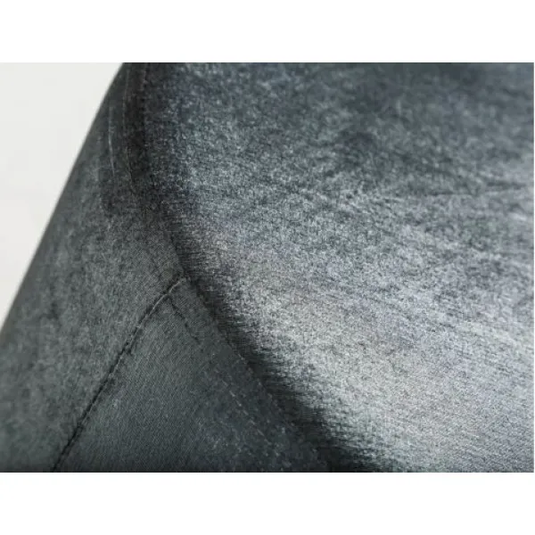 Poef Glamour Velvet Zilver Online Kopen - 4UDesigned.nl