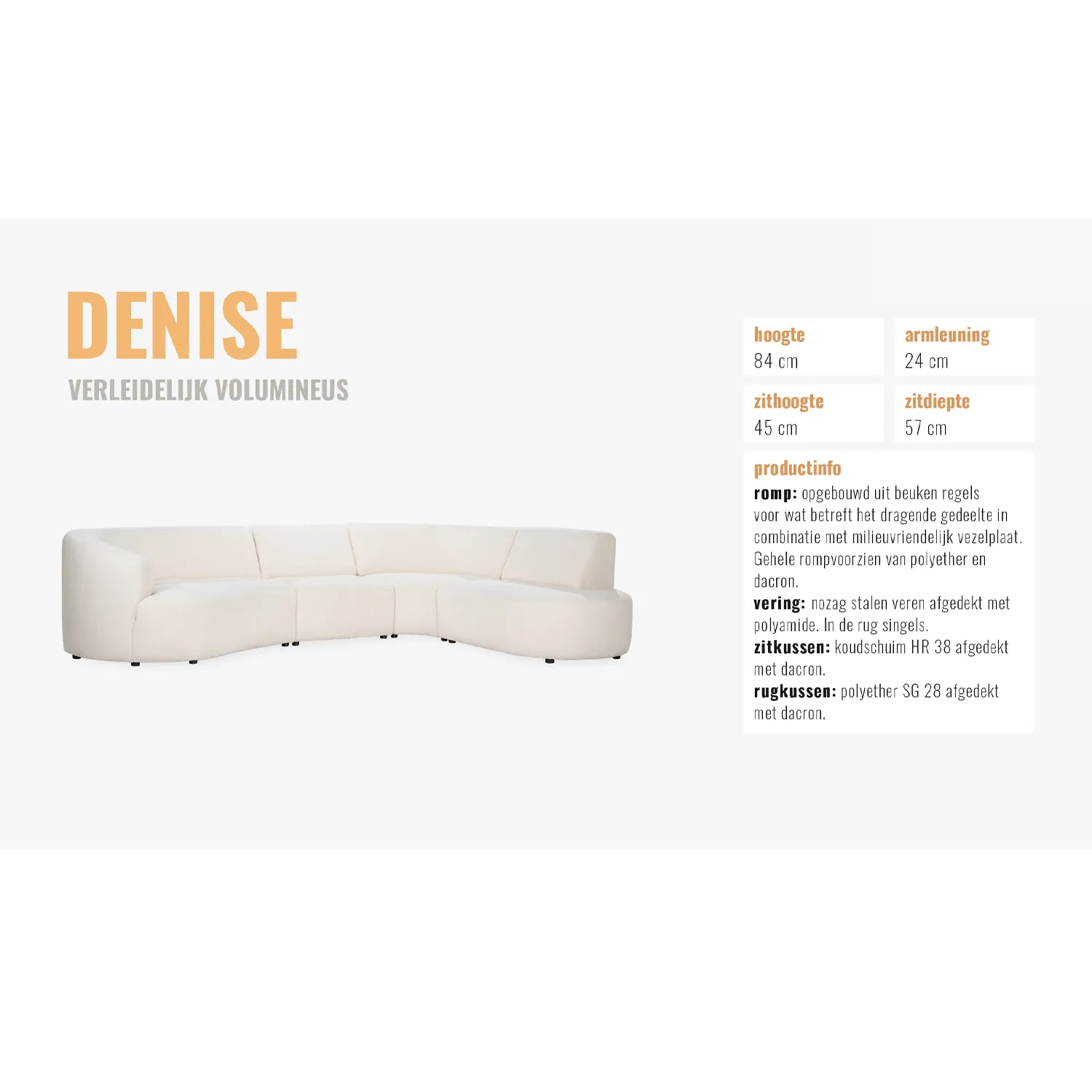 Bank Denise 2-Zits Teddy Beige Online Kopen - 4UDesigned.nl
