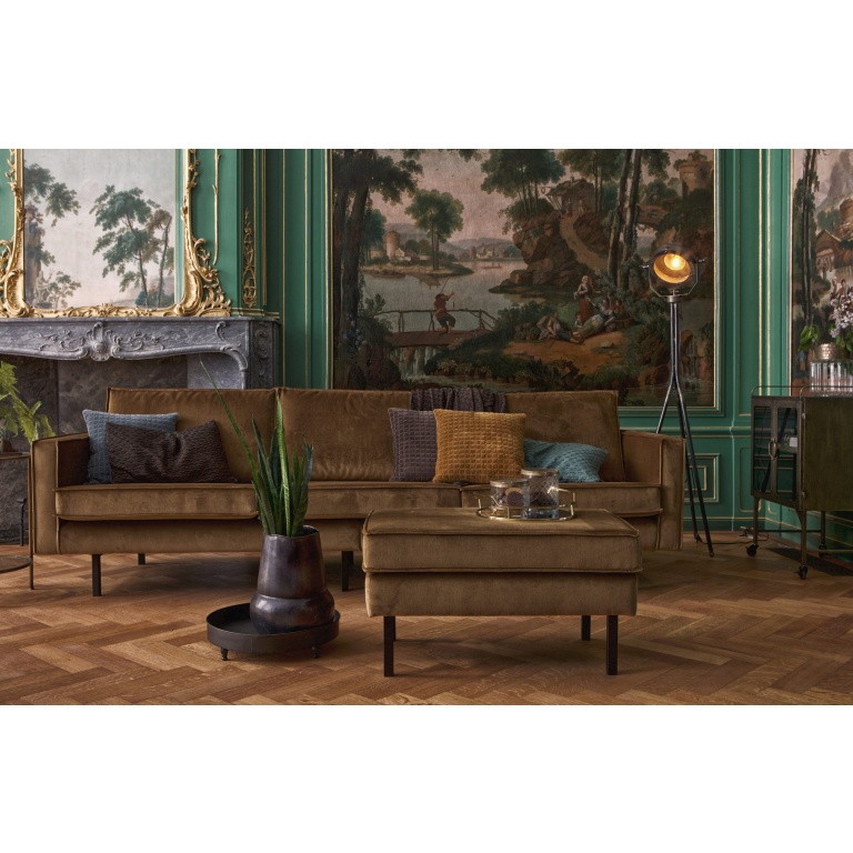 Rodeo Hocker Op Poten Velvet Green Forest Online Kopen - 4UDesigned.nl